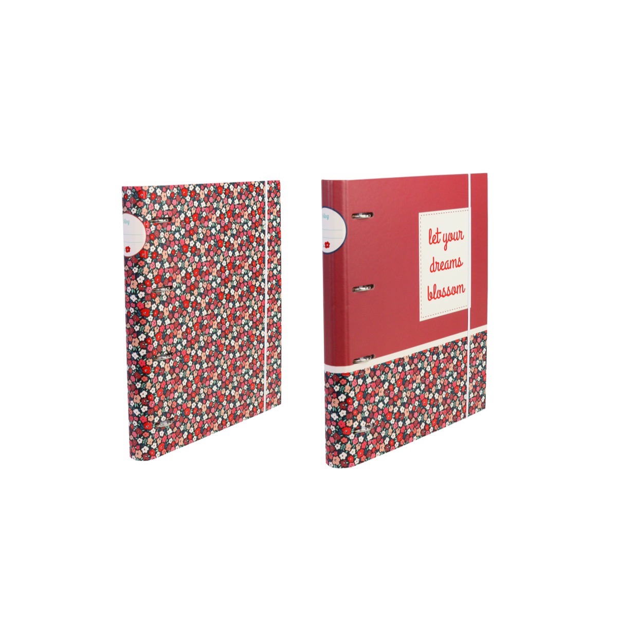 Segregator A4 4-ringowy z wkładem i przekładkami w linie BLOOM | bee - bee pl | sklep firmowy EV ...